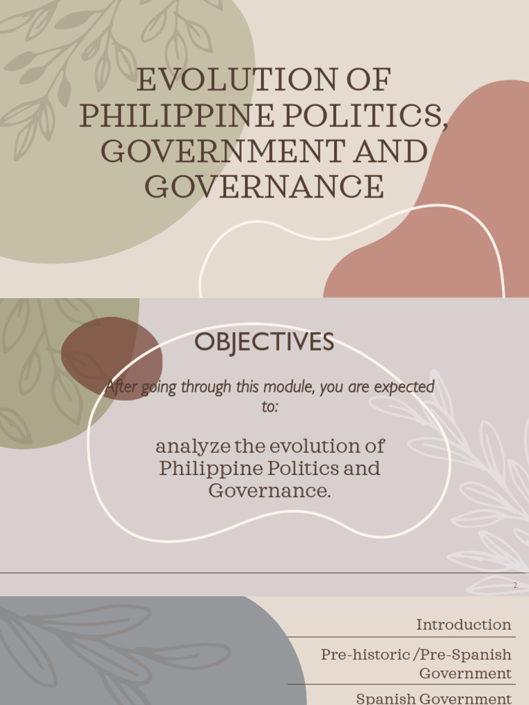 Evolution of Philippine Politics Overview | PDF | President Of The ...