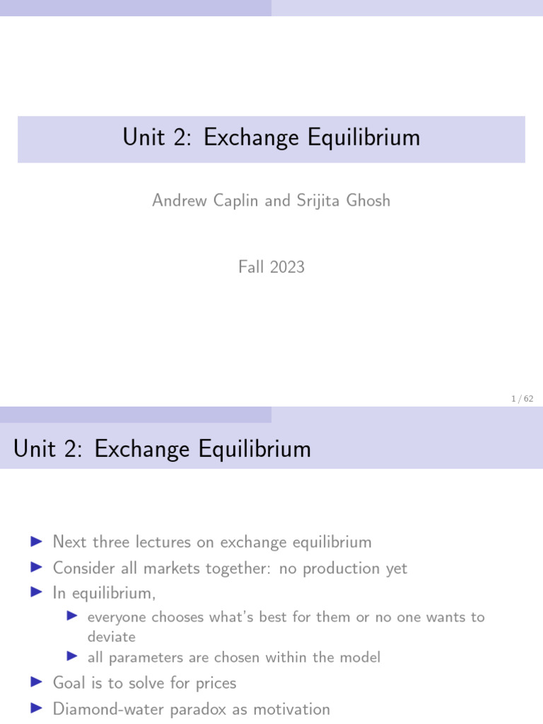 Unit2_handout | PDF | Economics | Microeconomics
