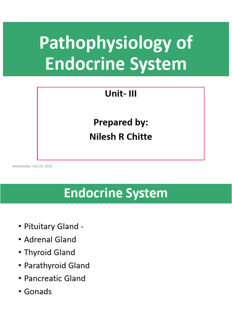 Endocrine System Pathophysiology Overview | PDF | Hyperthyroidism | Thyroid