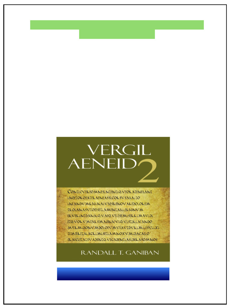 Vergil Aeneid 2 Latin and English Edition Vergil all chapters available ...