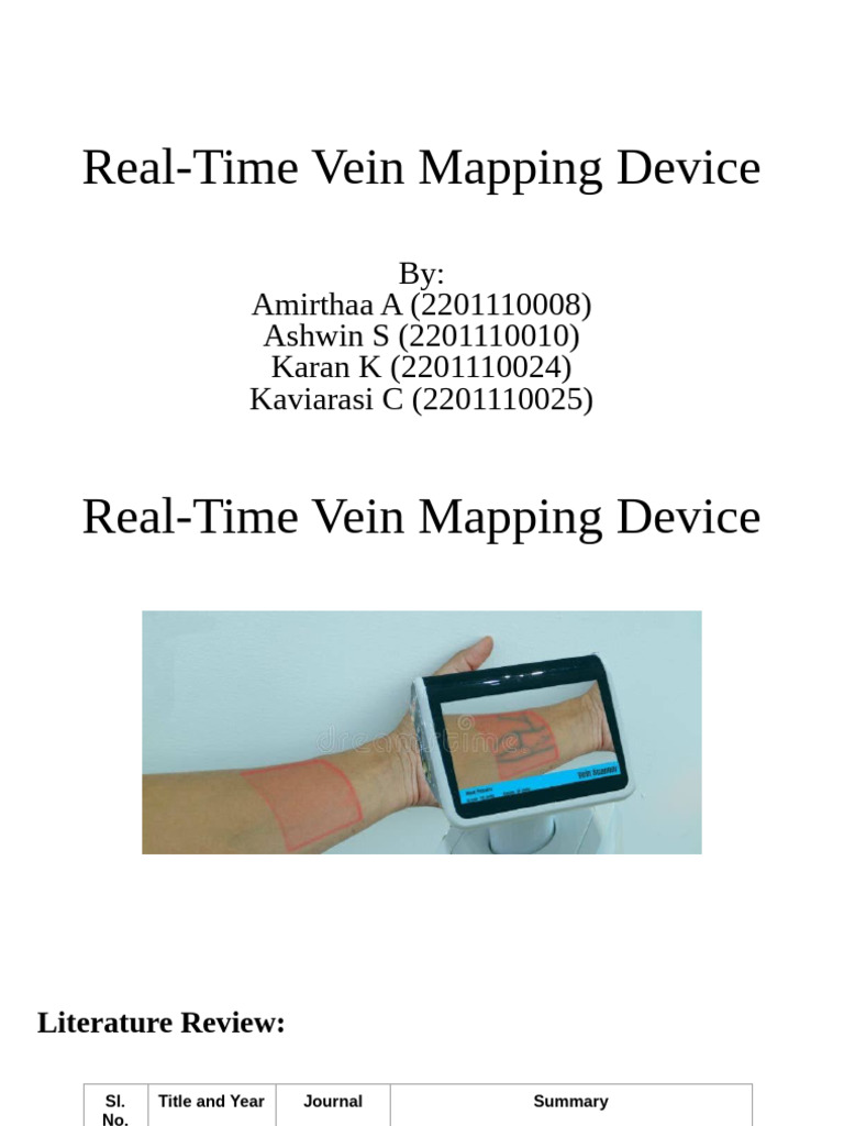 NIR-Based Vein Finder Innovations | PDF