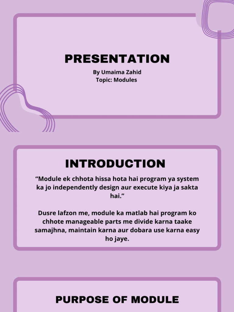 Umaima Module Presentation 20250920 021852 0000 | PDF