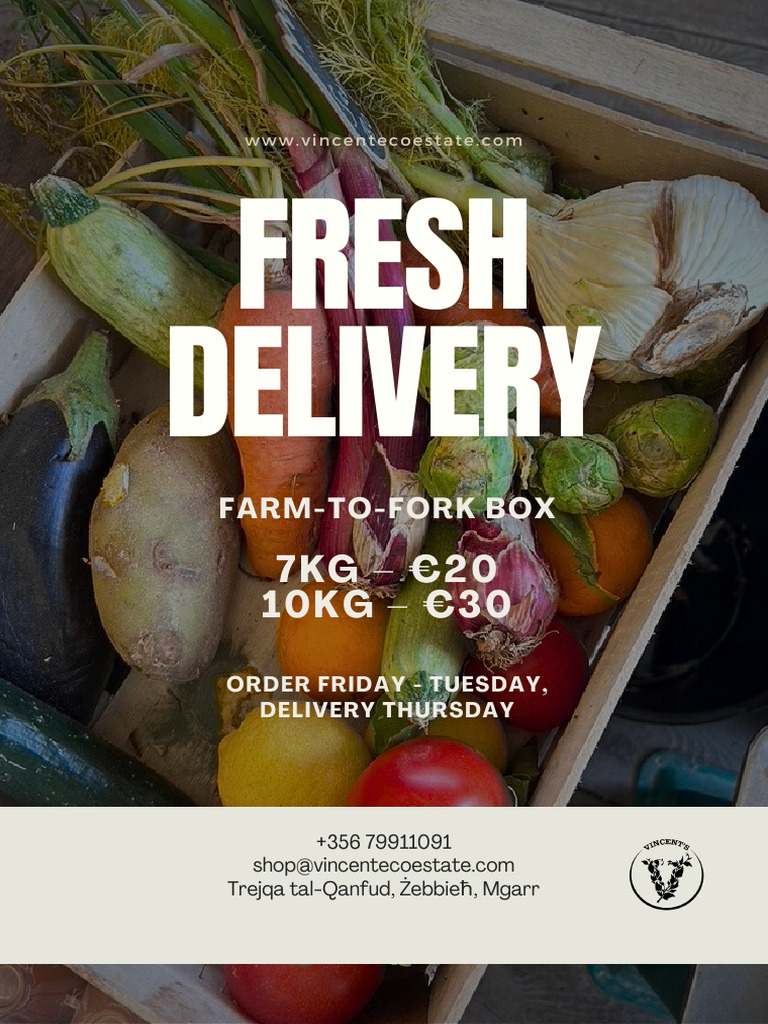Fresh Farm-to-Fork Delivery Boxes | PDF
