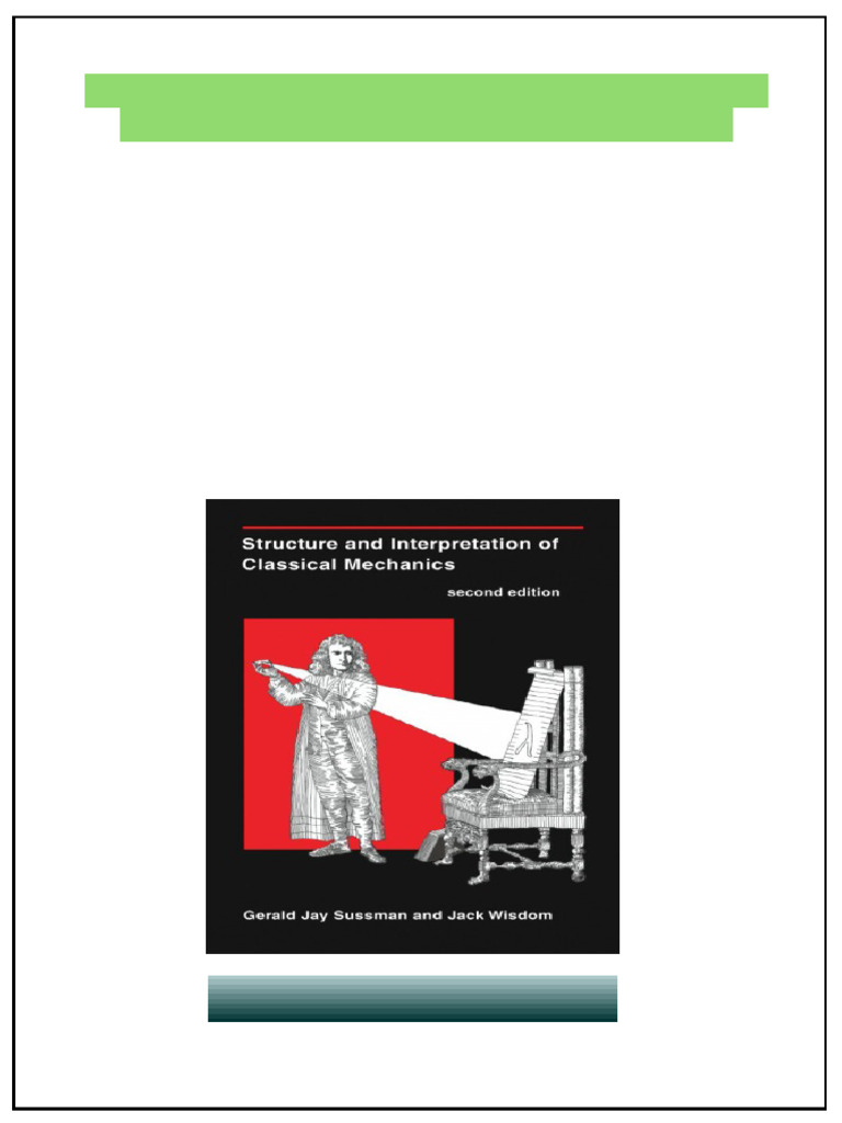 Structure and Interpretation of Classical Mechanics 2nd Edition Gerald Jay Sussman digital ...