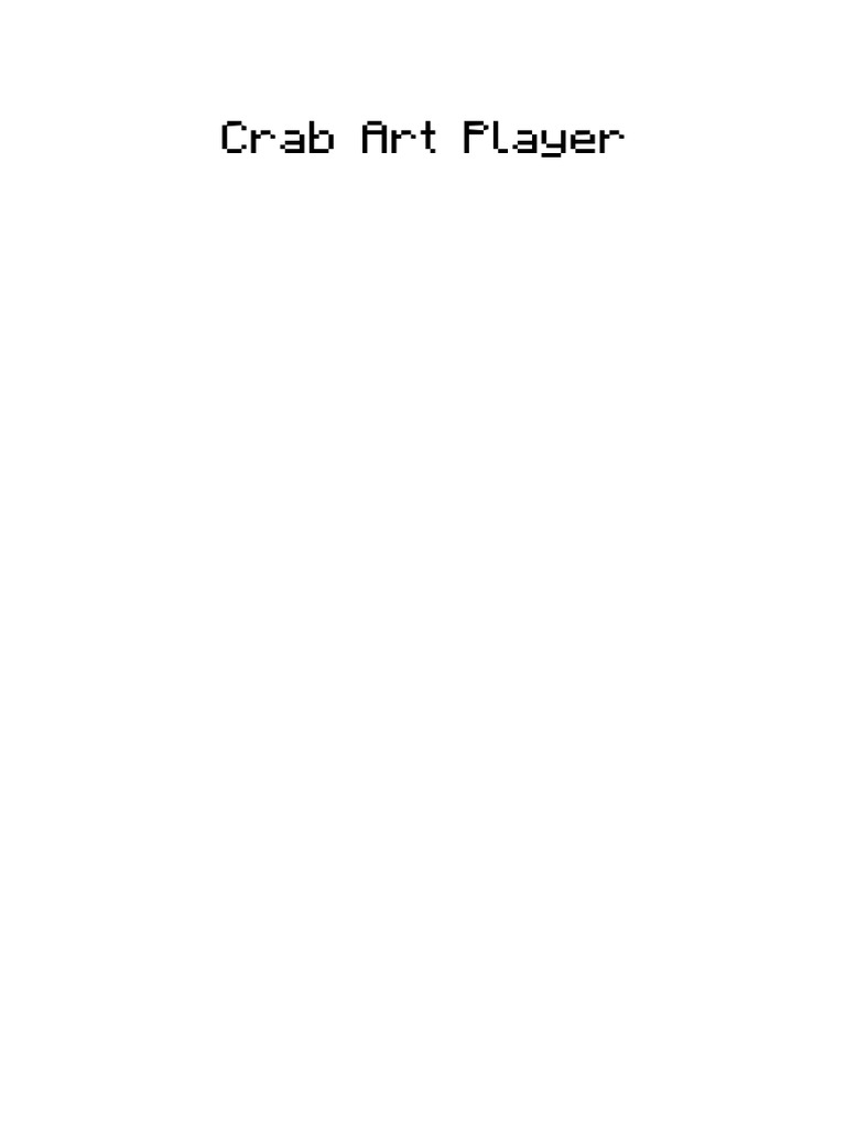 Crab Art Player | PDF