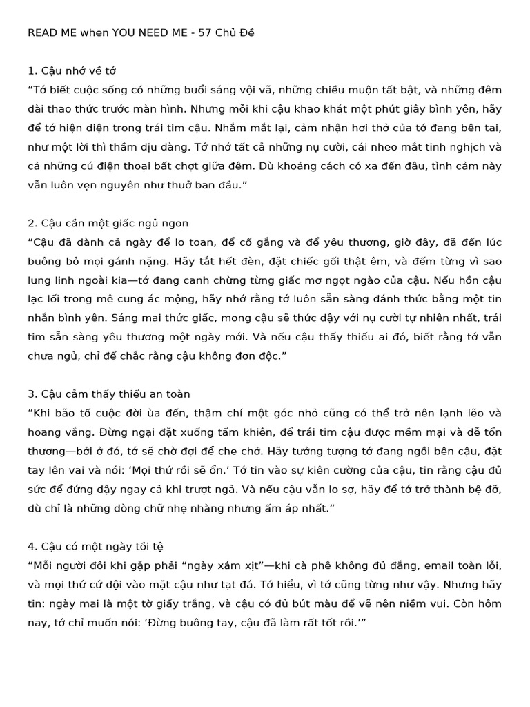 Read Me When You Need Me Unicode 2 | PDF
