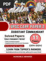 Capf AC Paper 2 Last 10 Years PYQs (Solved) - Compressed | PDF