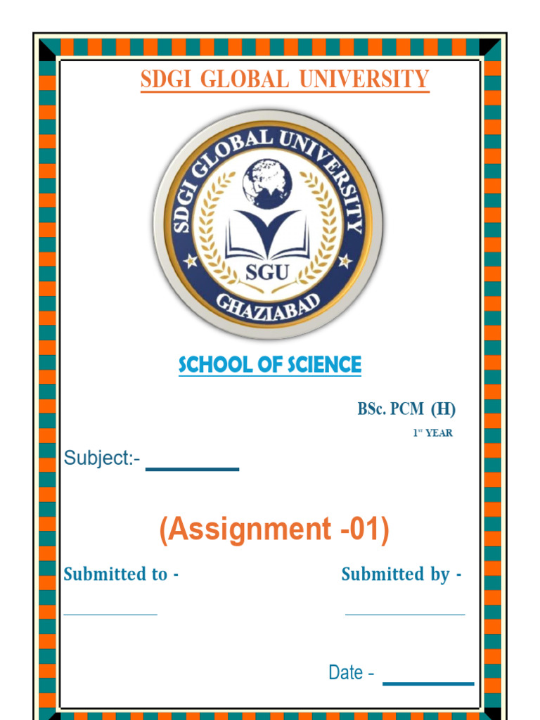 (Assignment - 01) : Sdgi Global University | PDF