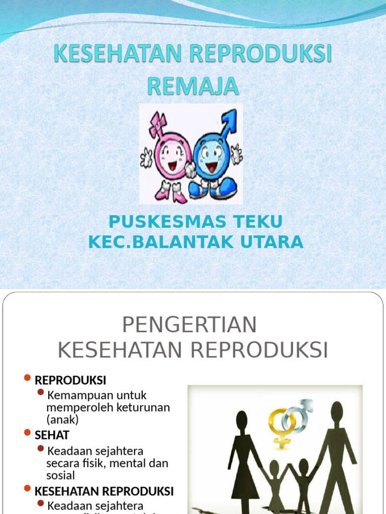 Kesehatan Reproduksi Remaja dan Pencegahan Kehamilan | PDF