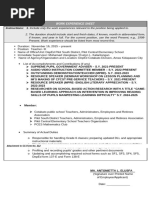 CS Form No. 212 Attachment - Work Experience Sheet | PDF | Business