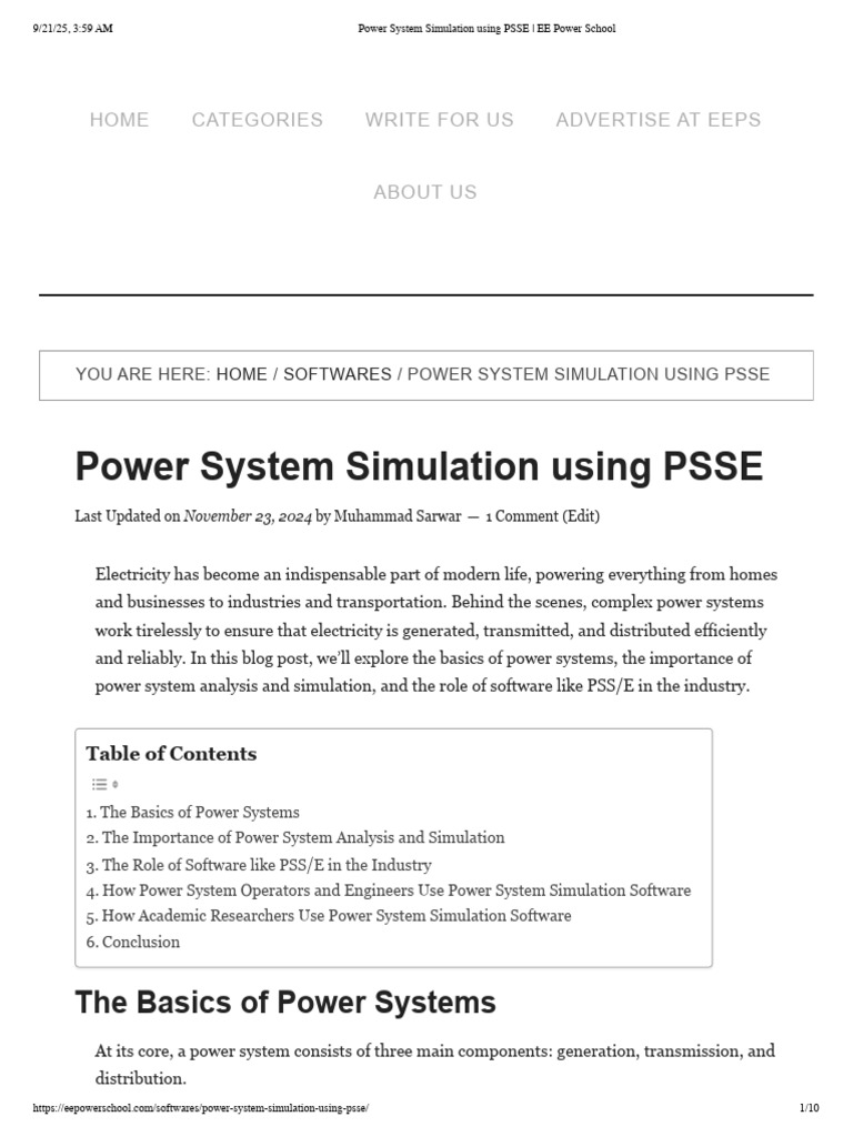 Power System Course with PSS/E | PDF | Electric Power Transmission ...