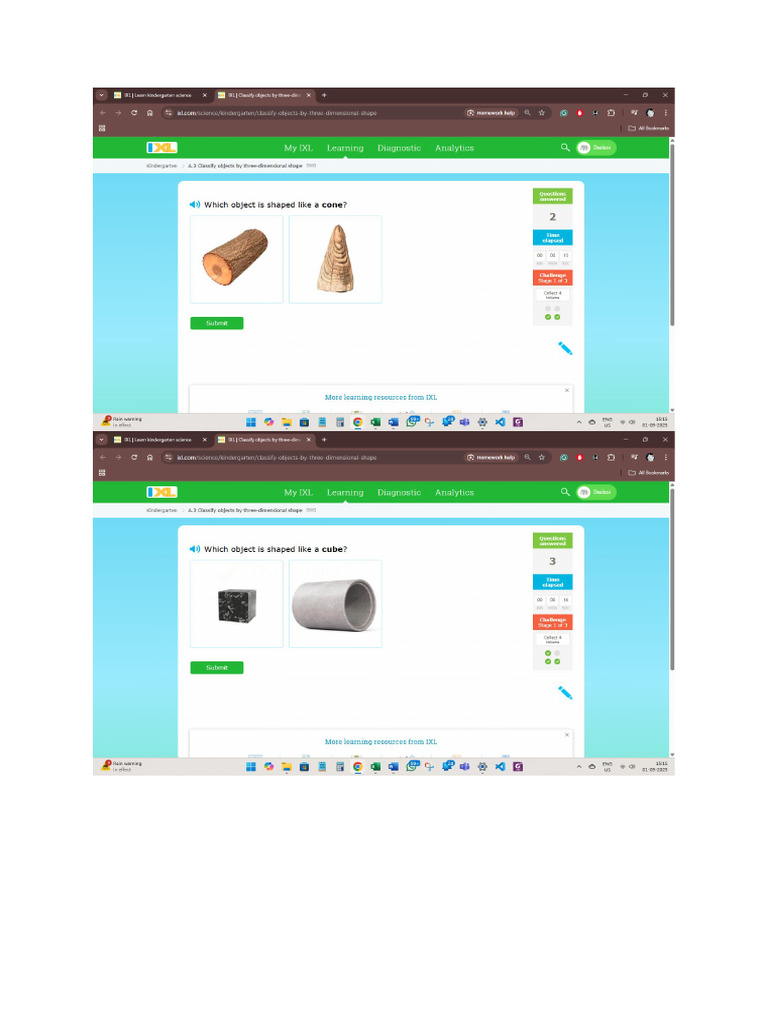 3.classify Objects by Three-Dimensional Shape | PDF