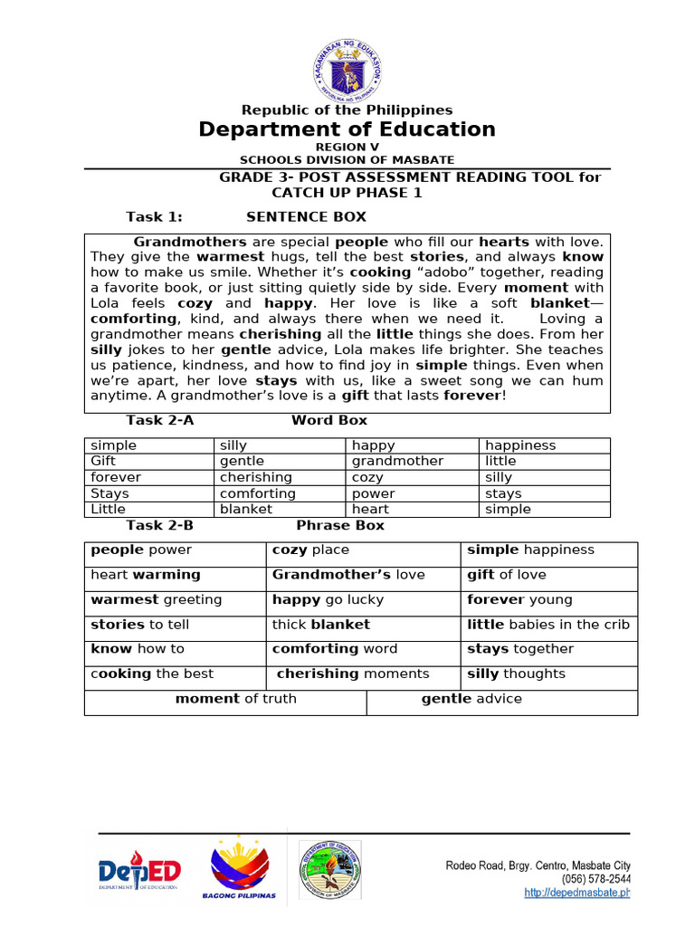 Grade 3-8 Catch Up Assessment Tools | PDF | Fluency | Teachers