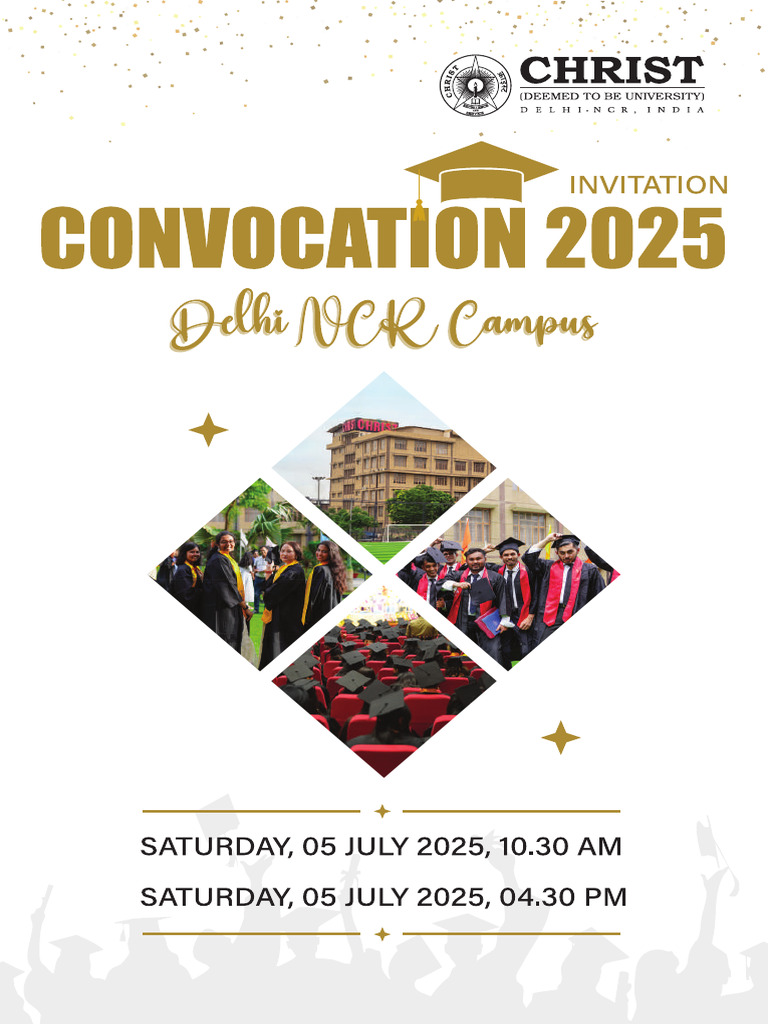 Convocation Invitation 2025 | PDF
