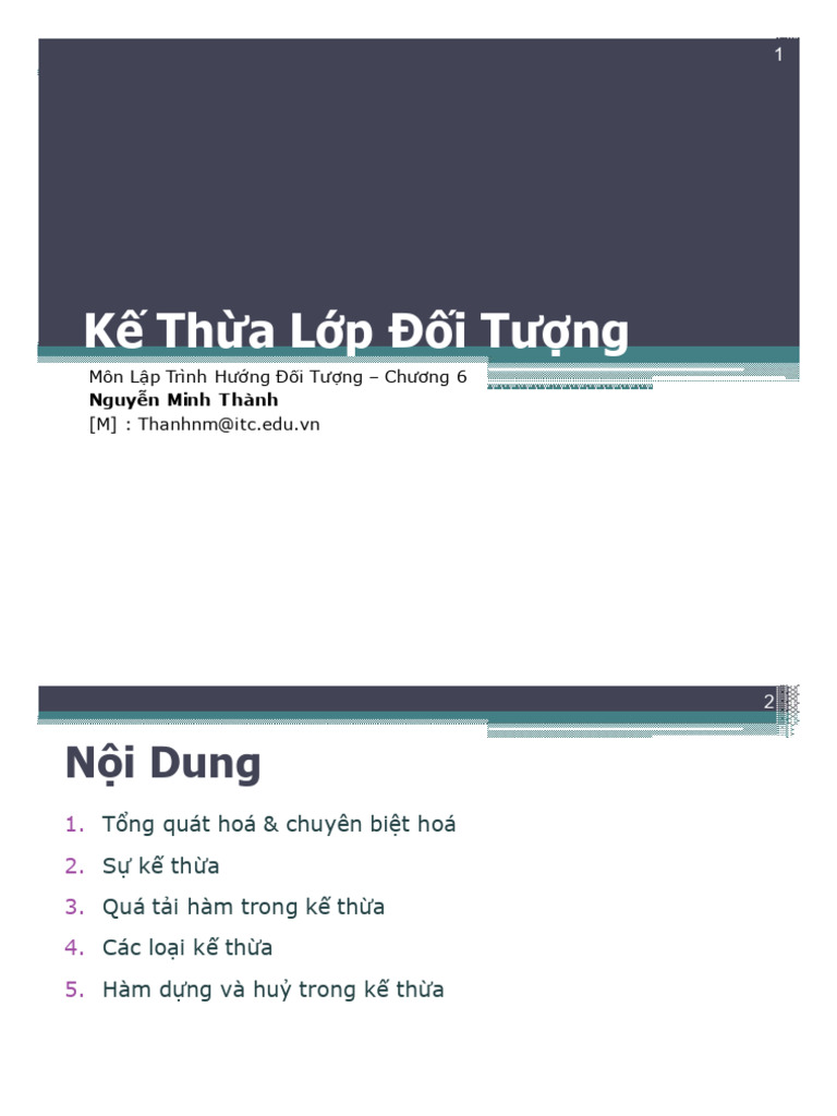 (123doc) Bai Giang Lap Trinh Huong Doi Tuong Chuong 6 Nguyen Minh Thanh ...