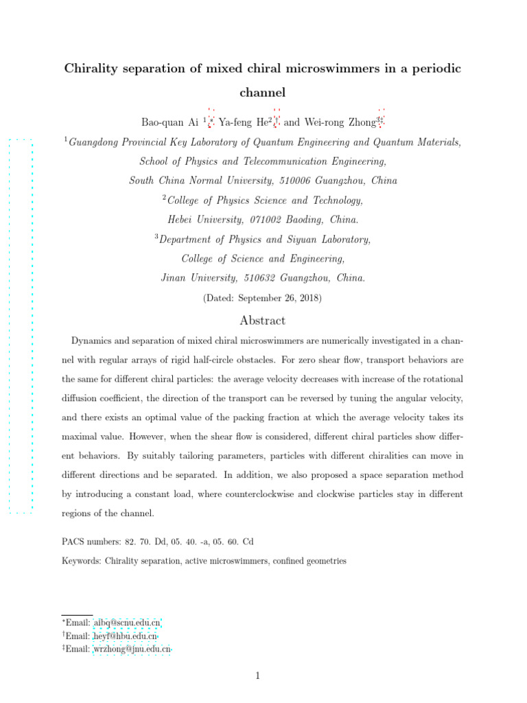 Chirality Separation of Mixed Chiral Microswimmers in A Periodic ...