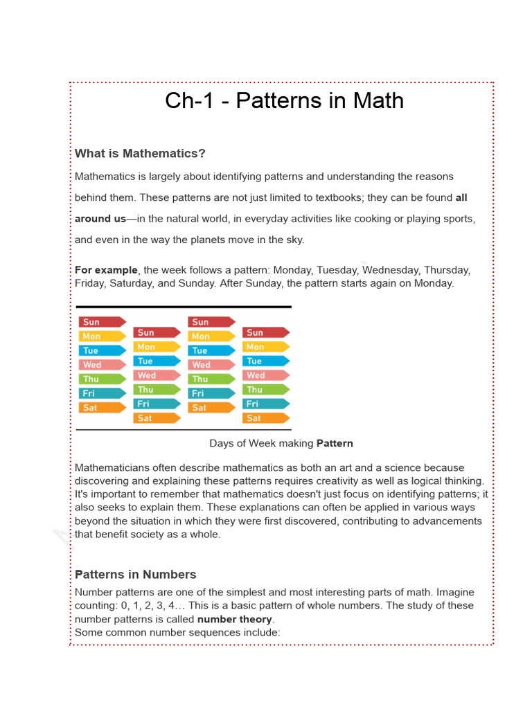 Shape Sequences in Geometry Patterns | PDF | Shape | Triangle