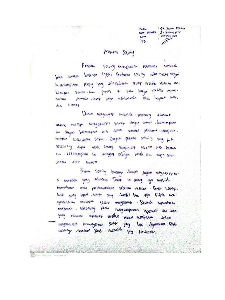 Problem Solving | PDF