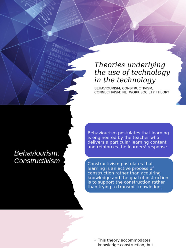 Theories Underlying Use of Technology in The Classroom | PDF