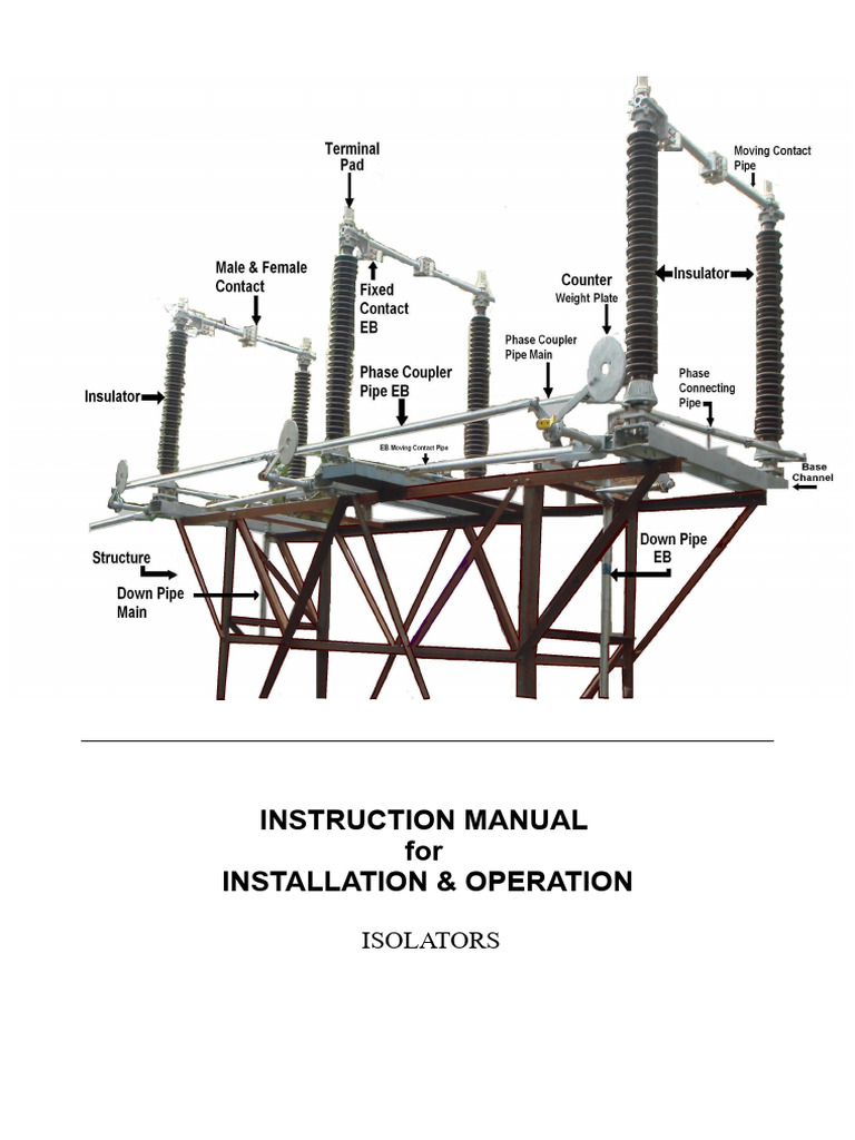 Isolator Installation and Operation Guide | PDF | Switch | Pipe (Fluid ...