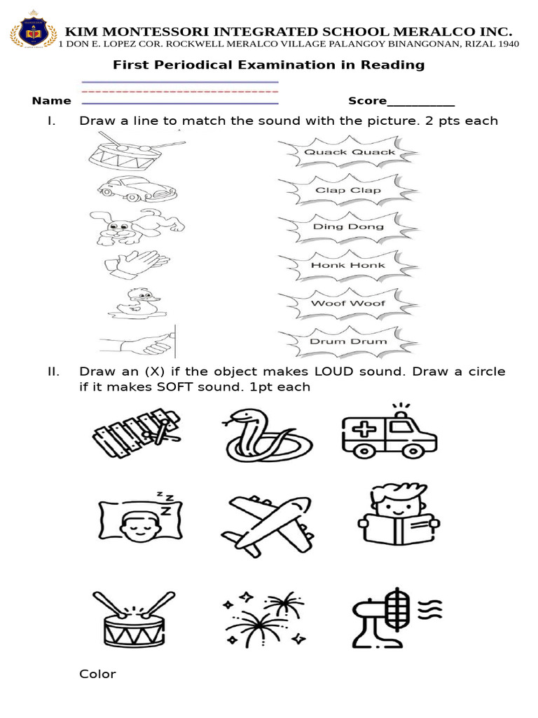 First Periodical Exam: Reading Skills | PDF