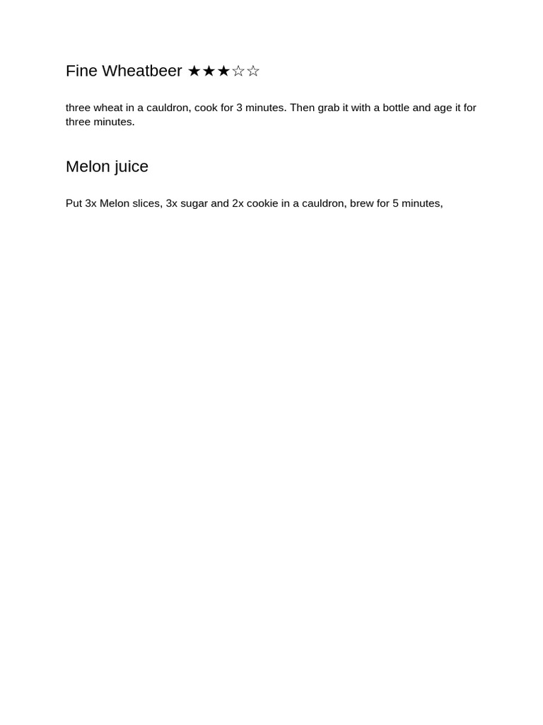 Stoneworks Brewing: Wheatbeer Recipe | PDF