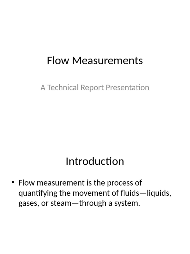 Flow Measurement Techniques Explained | PDF
