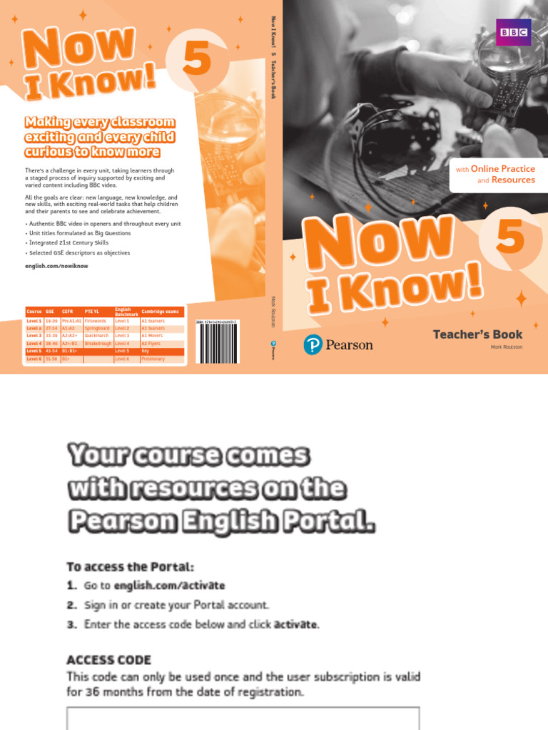 Now I Know! 5 Teacher's Book Guide | PDF | Educational Assessment ...