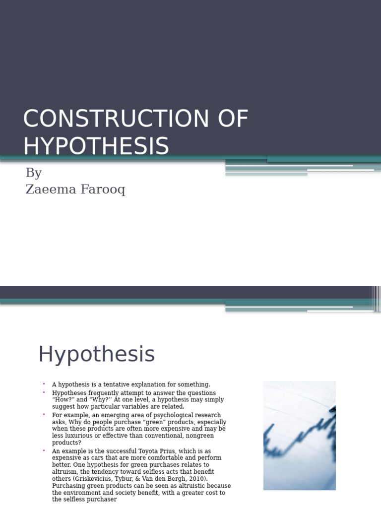 Understanding Hypothesis Construction | PDF | Hypothesis | Cognitive ...