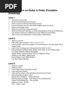 Complete Guitar Learning Roadmap | PDF | Guitars | Chord (Music)