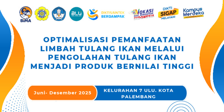 Spanduk Acara Sosialisasi Modern Biru Putih Oranye | PDF