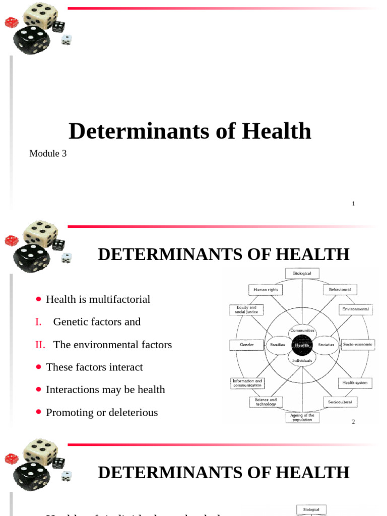 Key Determinants of Health Explained | PDF | Genetics | Mutation