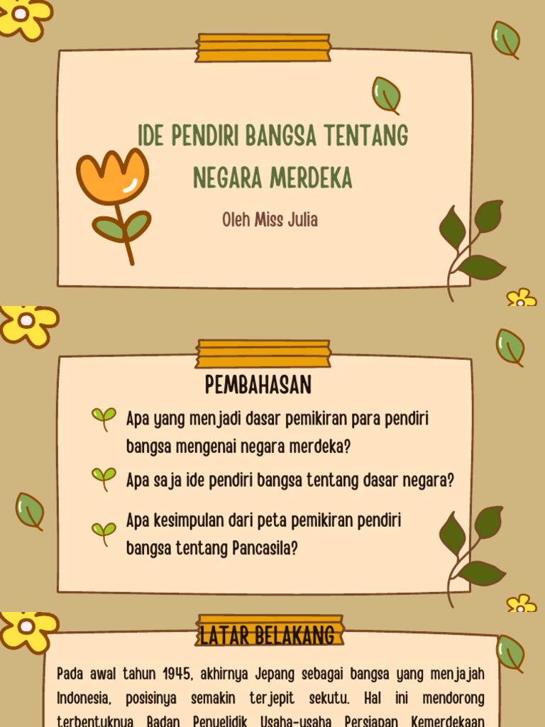 Ide Pendiri Bangsa tentang Pancasila | PDF