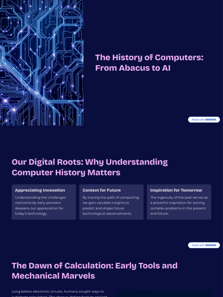 Evolution of Computers: A Brief History | PDF | Personal Computers ...