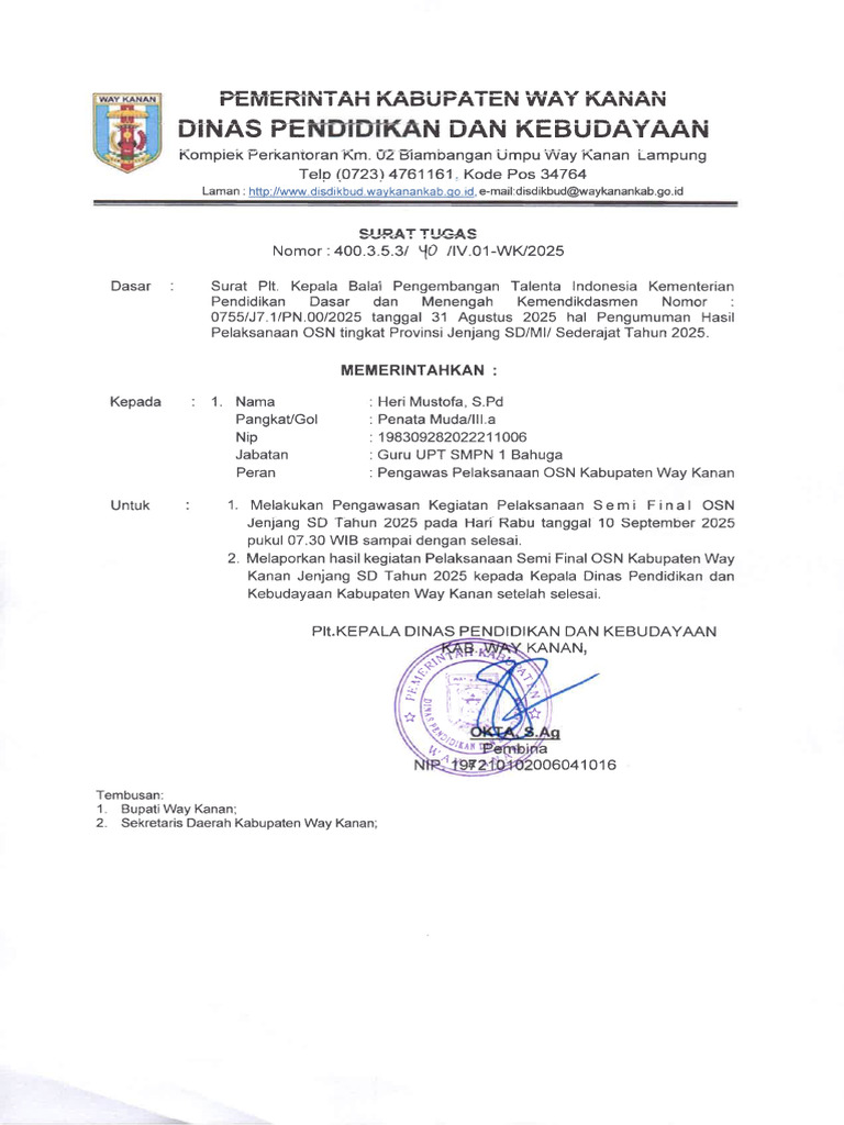 SPT Osn Heri Mustofa | PDF