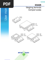 Mettler Ics429 User Manual | PDF | Rechargeable Battery | Battery Charger