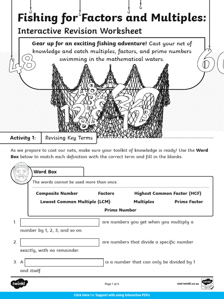 Za M 1736366850 Fishing For Factors and Multiples Interactive Revision ...