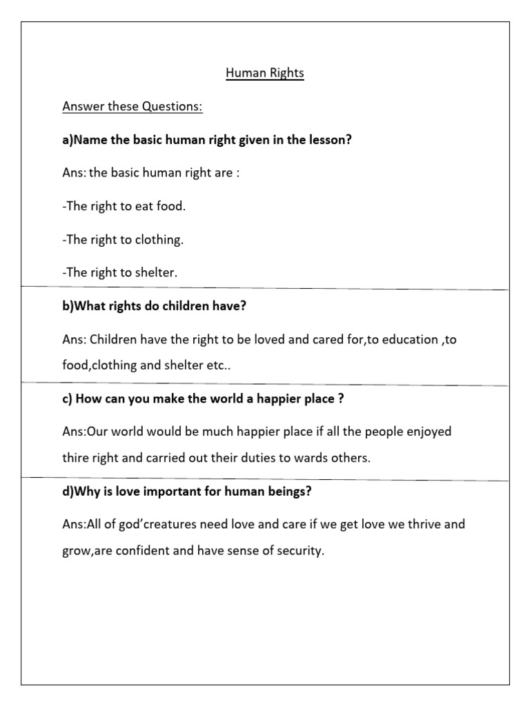 Understanding Basic Human Rights | PDF