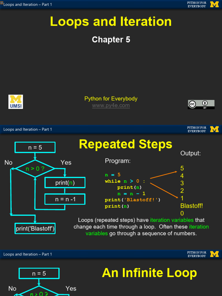 5.1 Loops and Iterations | PDF | Control Flow | Software Development