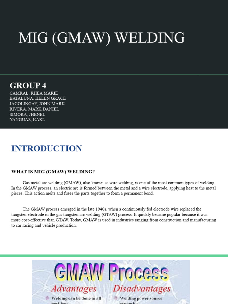 Understanding MIG (GMAW) Welding Techniques | PDF | Welding | Construction