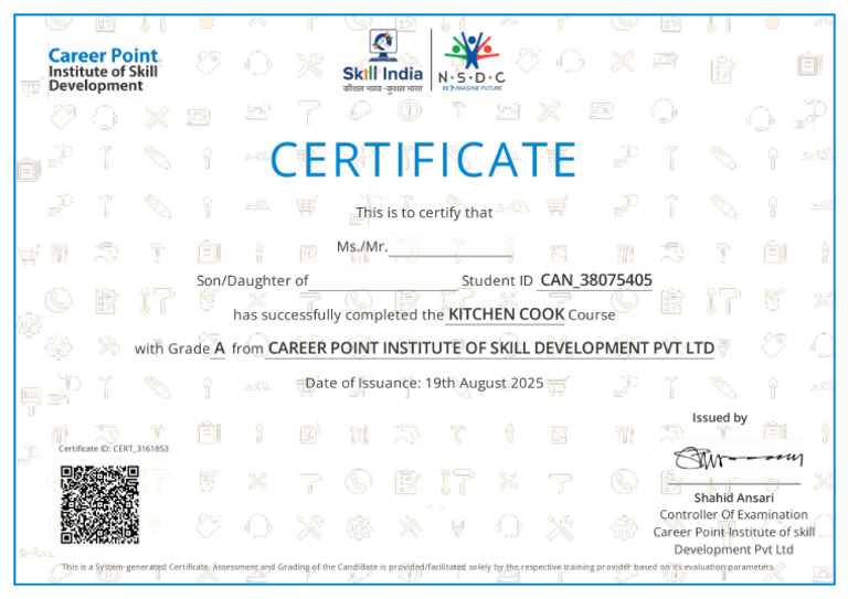 Kundan Kumar NSQF | PDF