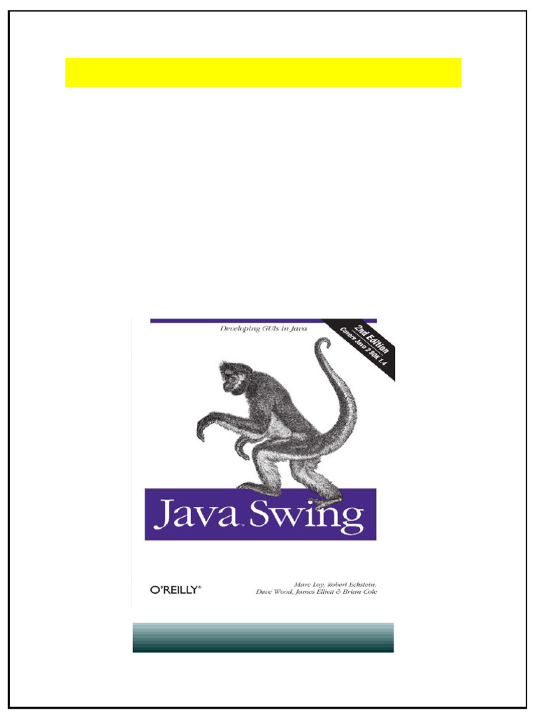 Java Swing 2nd Edition Marc Loy Full Access | PDF | Java (Programming ...