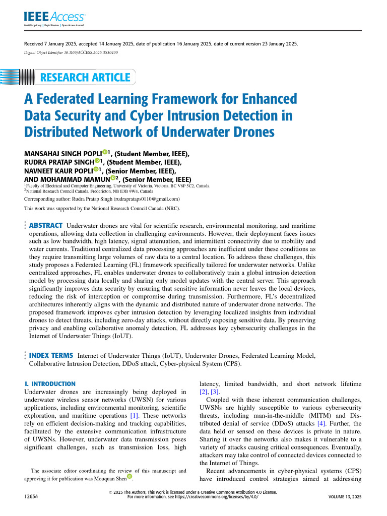 A Federated Learning Framework For Enhanced Data Security and Cyber Intrusion Detection in ...