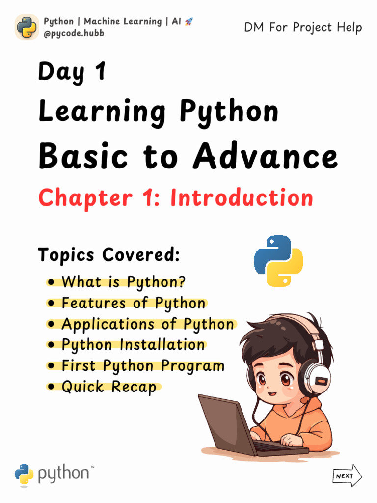 Learning Python From Basic To Advance Day 1 To Day 4 | PDF | Python (Programming Language ...