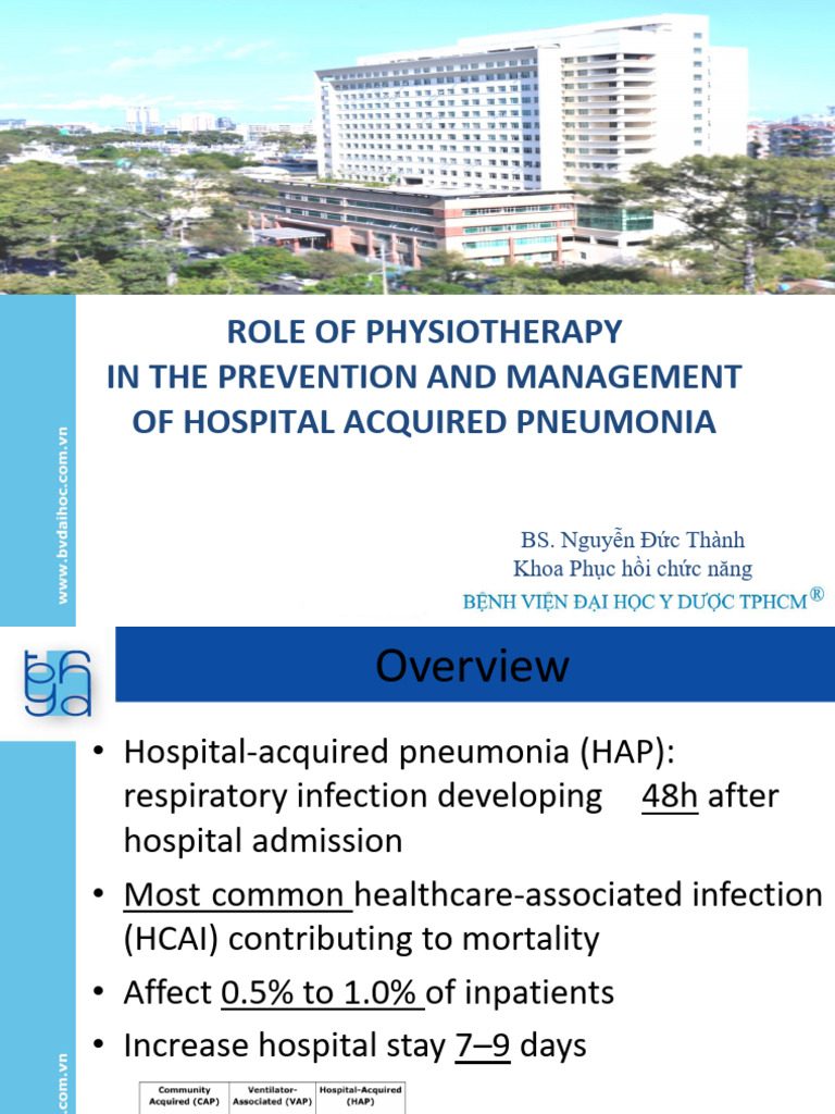 Role of Physiotherapy in The Prevention and Management of HAP | PDF ...