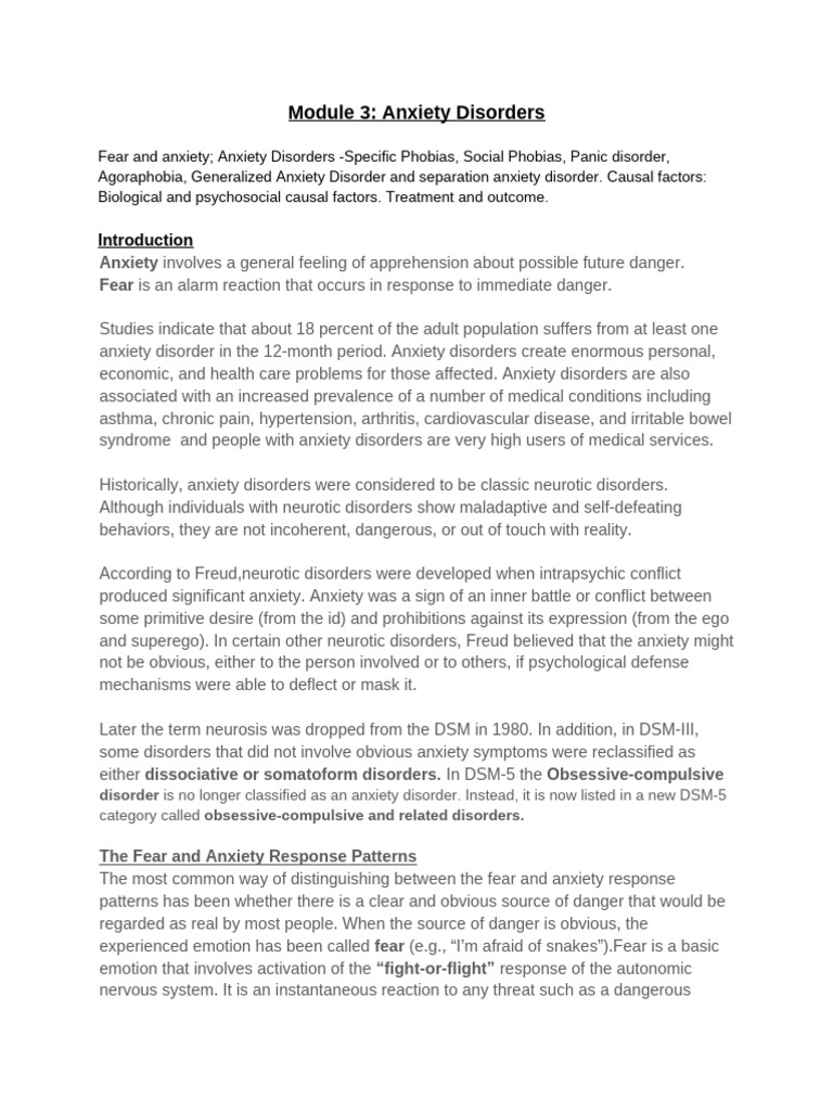 Understanding Anxiety Disorders and Phobias | PDF | Phobia | Anxiety