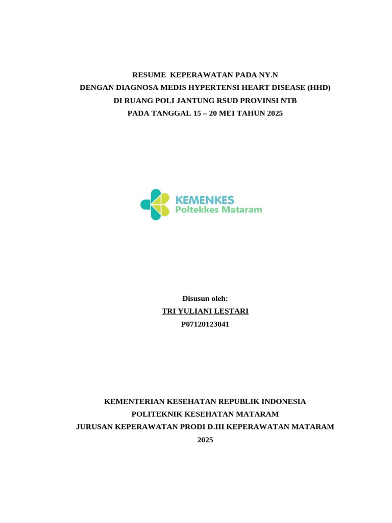 LP HHD Tri Yuli (Jantung) | PDF
