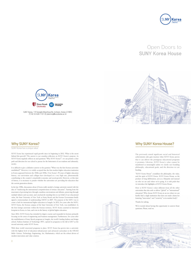SUNY Korea House_upd | PDF | Knowledge | Entrepreneurship