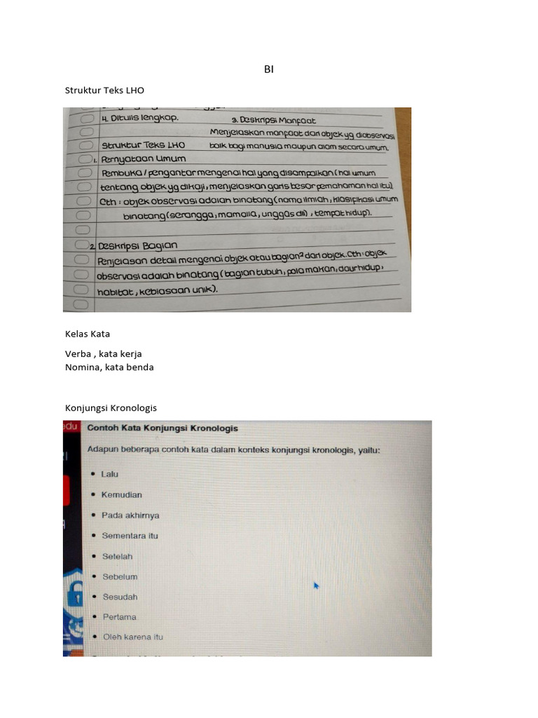 Struktur Teks LHO | PDF