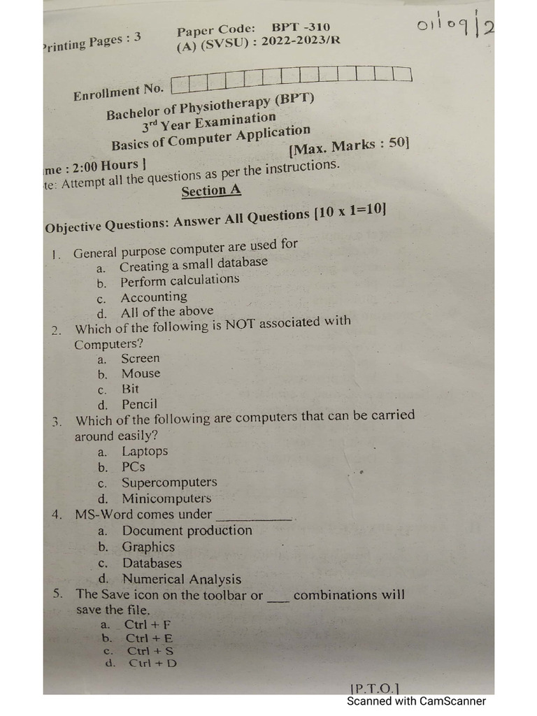 Basic of Computer Applications | PDF